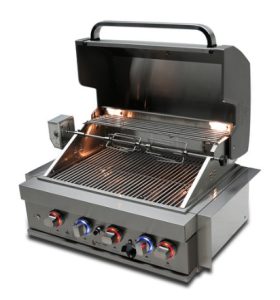 32" Stainless Steel Grill - Outdoor Custom Cabinets